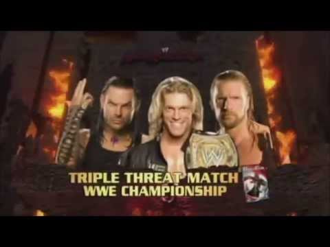 Triple H vs Jeff Hardy vs Edge Armageddon 2008 Highlights Resumen 1