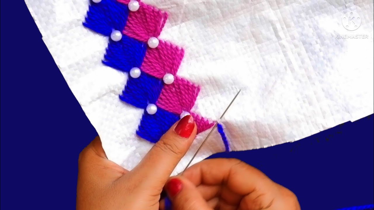 BEAUTIFUL AND VERY EASY PLASTIC SACK DESIGN IDEA FOR BEGINNERS 👍👍 - YouTube