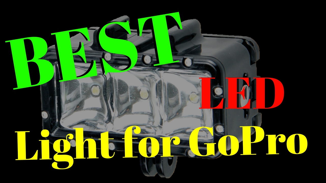 LED light for Gopro - YouTube
