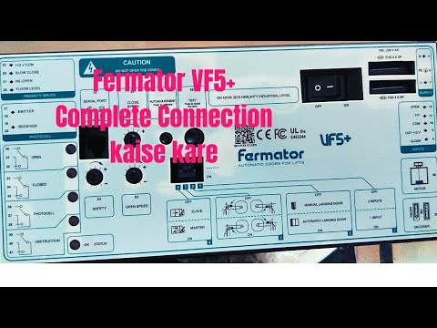 Fermator VF5+ Door Drive Full Connection Kaise Kre ! - YouTube