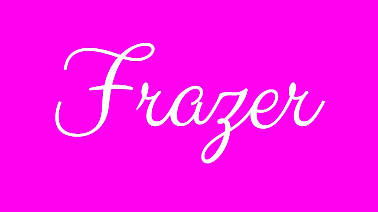 Frazer English Cursive Handwriting Tutorial - YouTube