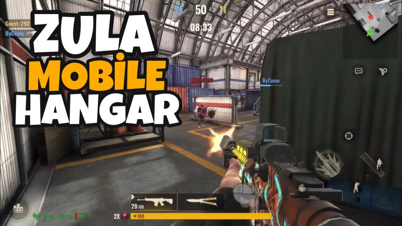 ZULA MOBİLE HANGAR HARİTASINDA EFSANE MAÇ - YouTube