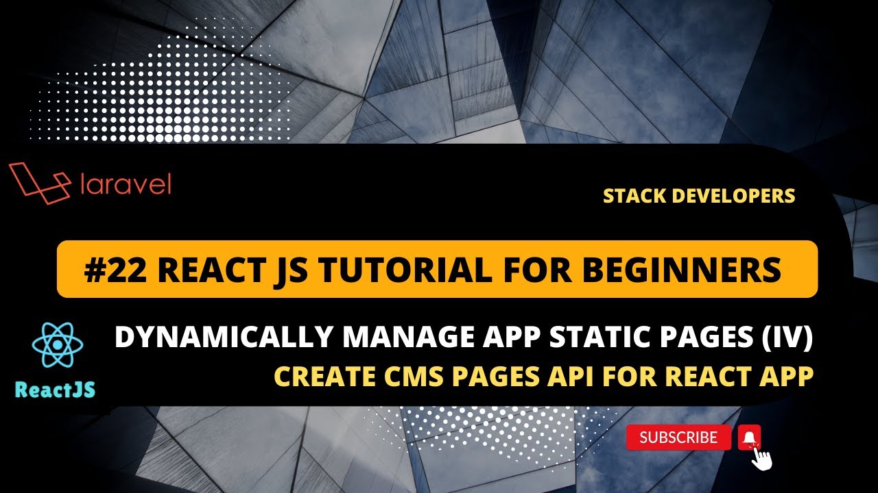 22 React Js Tutorial With Laravel Dynamically Manage App Static 7869