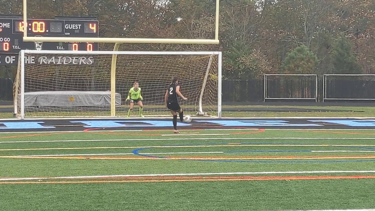 Holly Applegate saves 4th TR South kick - YouTube