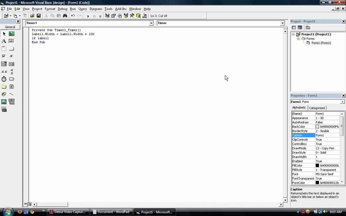 VB6 Label Progress Bar.wmv - YouTube