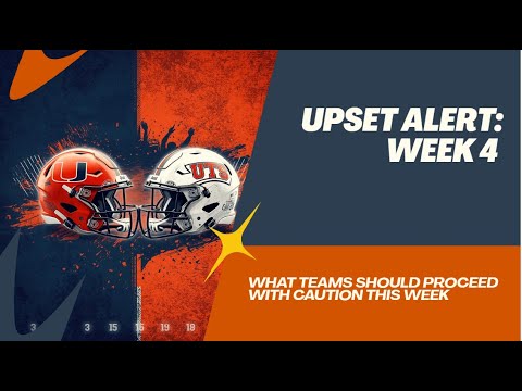 Week 4 College Football Upset Alert - YouTube