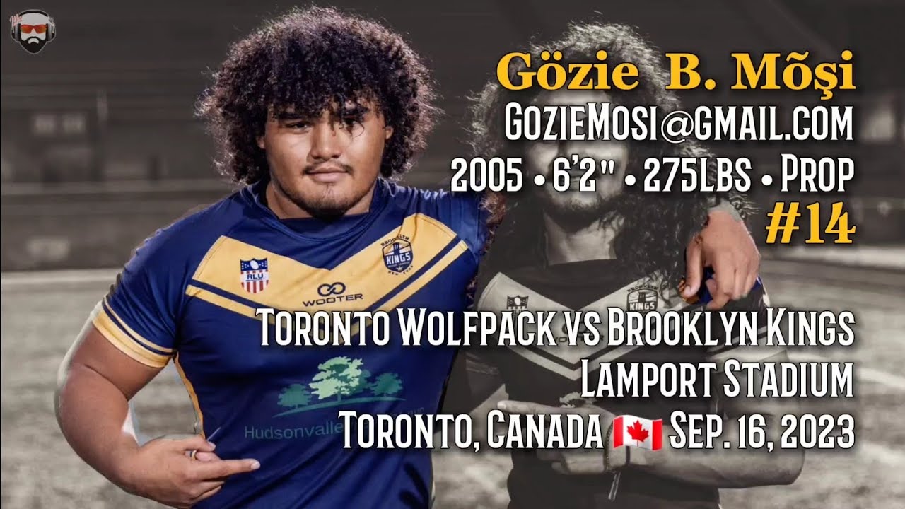 Toronto Wolfpack vs Brooklyn Kings • Gozie Mosi • HIGHLIGHTS (Sep 16 ...