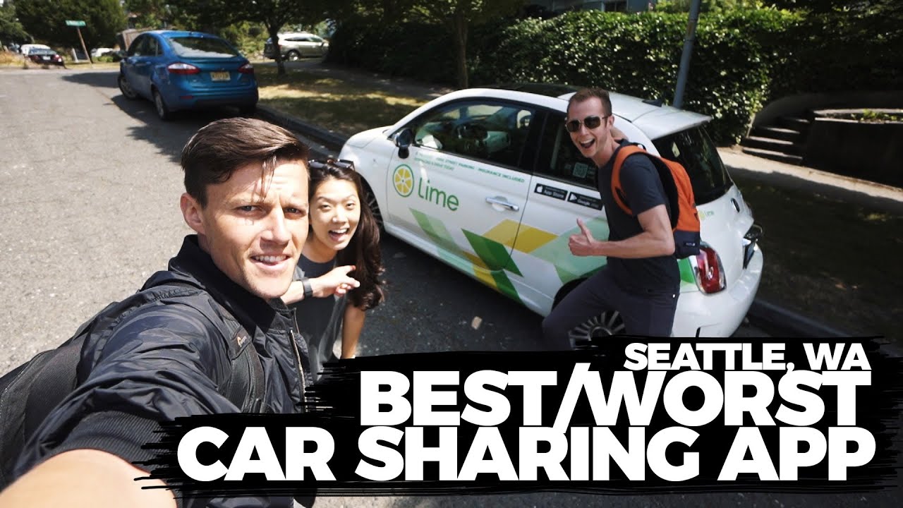 Testing Lime Car Sharing App in Seattle, WA - YouTube