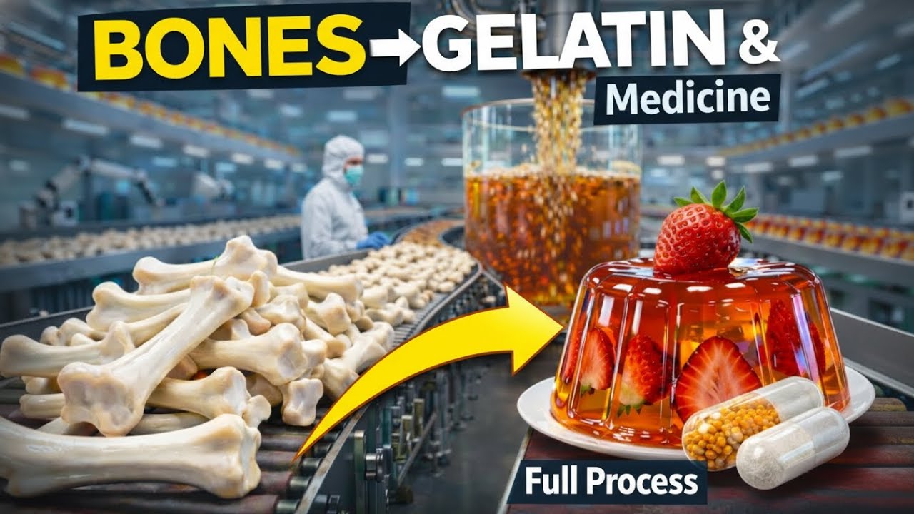 Inside the Gelatin Factory: How Animal Bones Become Food, Capsules ...