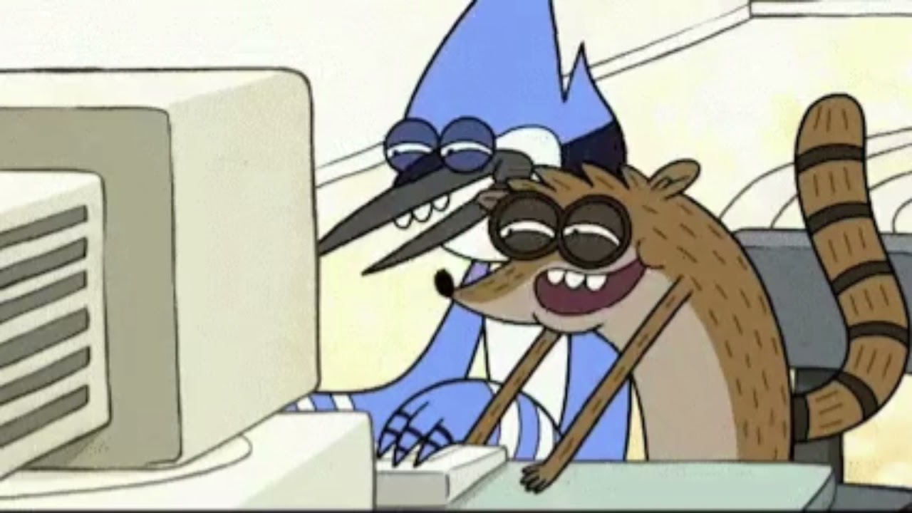 Mordecai And Rigby Laughing - YouTube