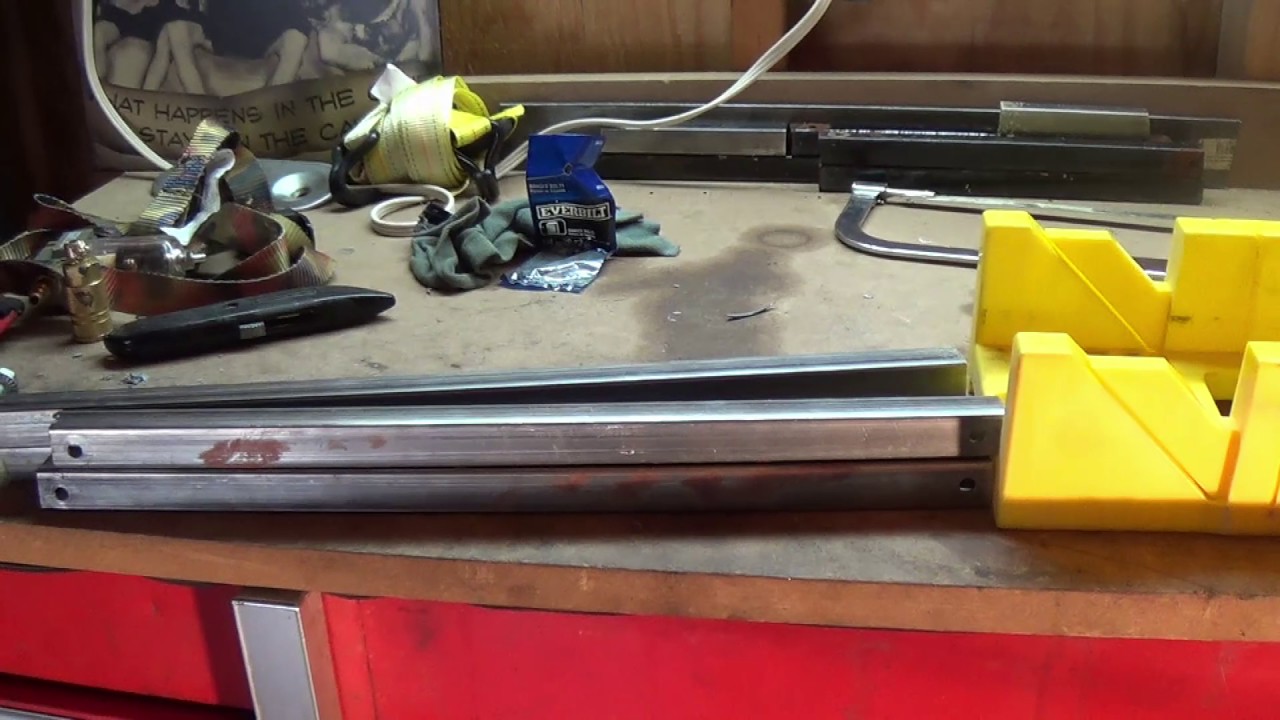 How to hard mount a shooting rail to a tree stand - YouTube