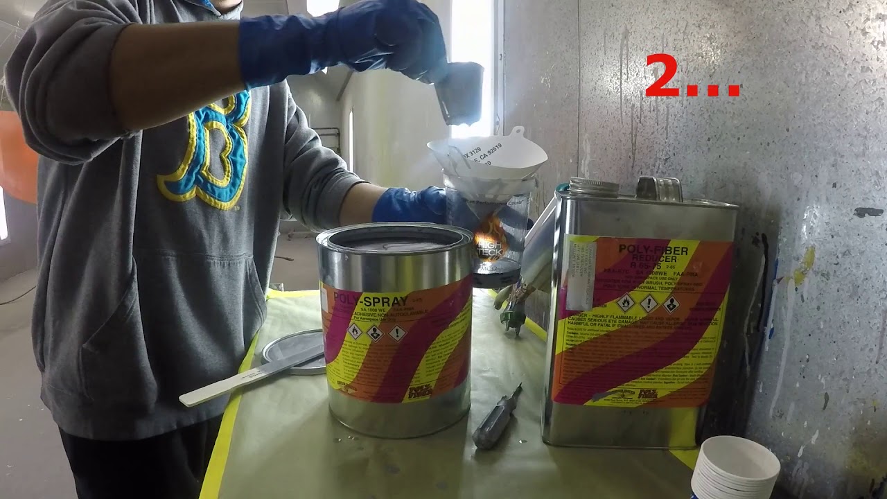 The Poly-Fiber System - MIXING POLY SPRAY - YouTube