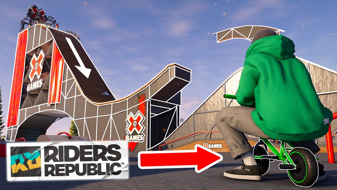 Riding The MEGA RAMP On A Mini Bike | Riders Republic - YouTube