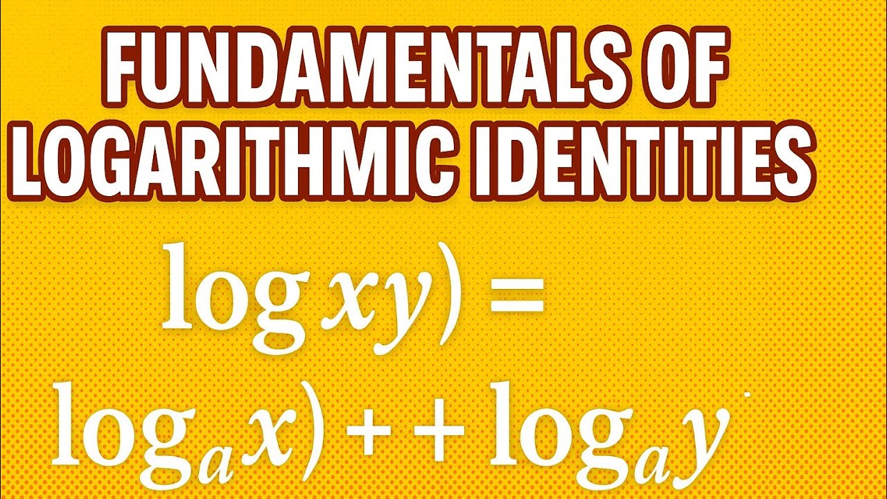 Fundamentals of Logarithmic Identities | Easy Step-by-Step Explanation ...