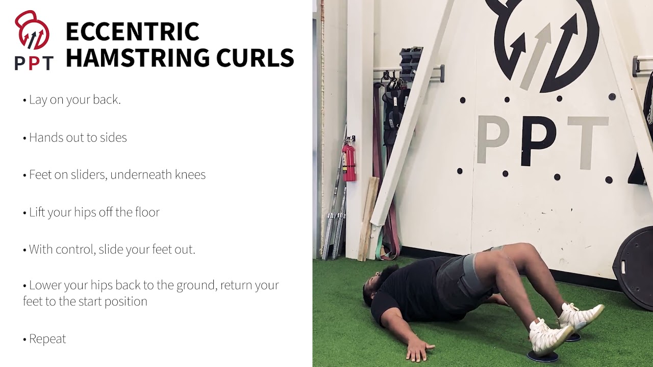 Eccentric Hamstring Curls - YouTube