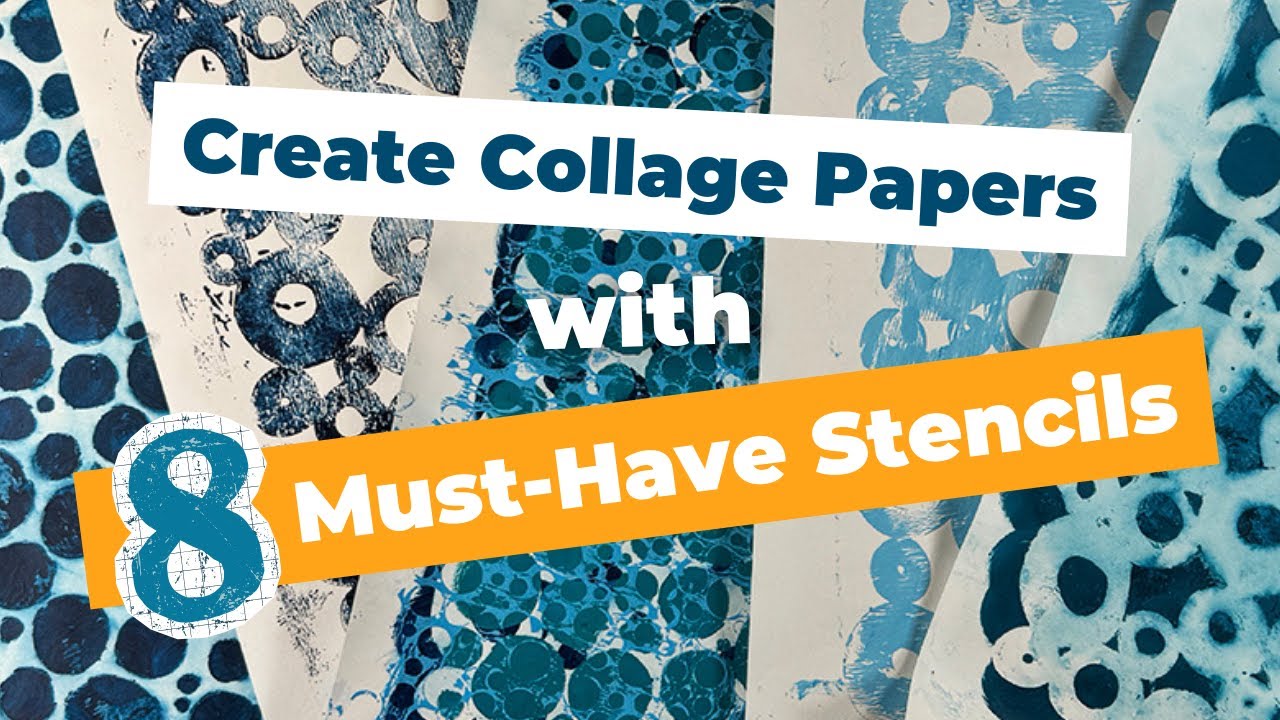 Create Collage Papers with 8 Must-Have Stencils - YouTube