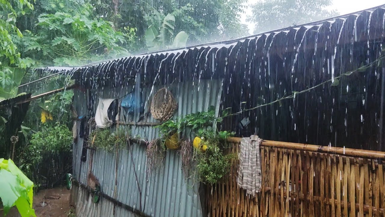 Exploring Remote Villages During a Heavy Rain at Evening - YouTube