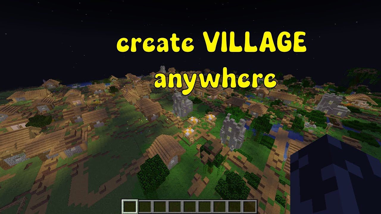 How I made infinite village in Minecraft | How to summon village ...