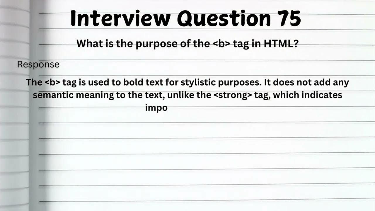 TOP 50 HTML Interview Questions & Answers | Freshers & Experienced ...