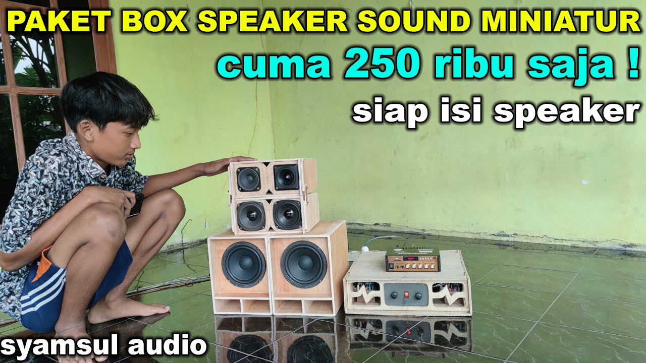 paket box speaker sound miniatur cuma 250 RIBU !! SUARA MANTAB ! - YouTube