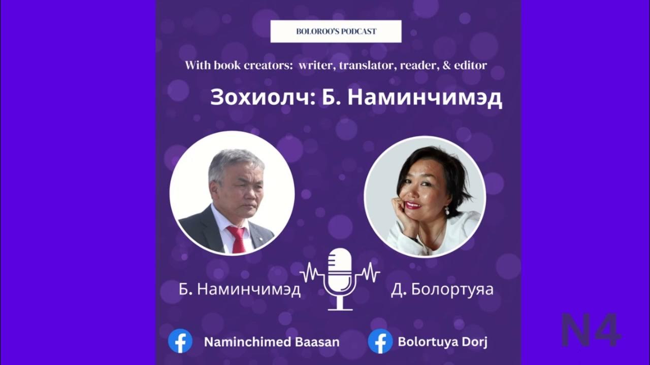 💥boloroos Podcast💥 N 4 Зохиолч Б Наминчимэд эхний хэсэг ном