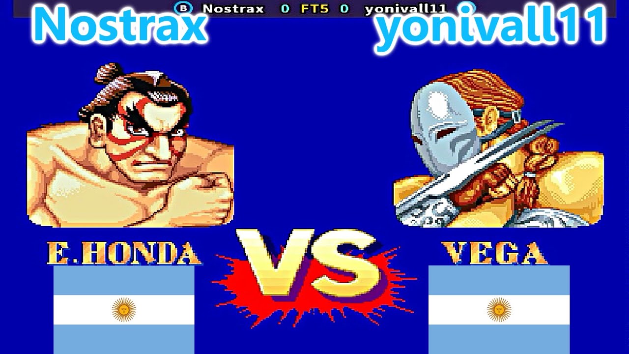 Street Fighter II': Champion Edition - Nostrax vs yonivall11 FT5 - YouTube