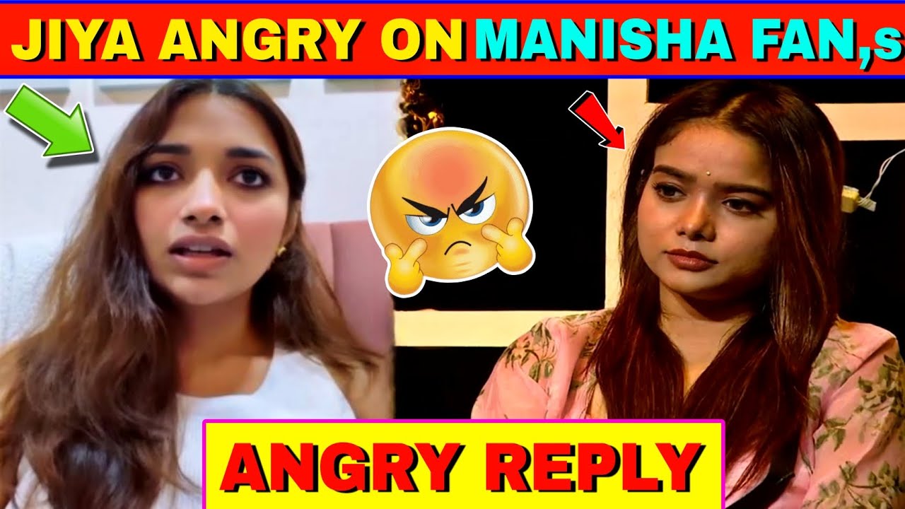 Jiya Shankar Angry Reply To Manisha Rani Fan,s😡 | 👊Fight Manisha Rani ...