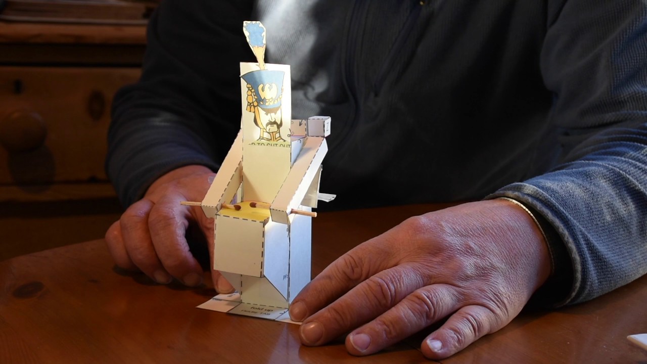 A DRUMMER automata, moving model. - YouTube