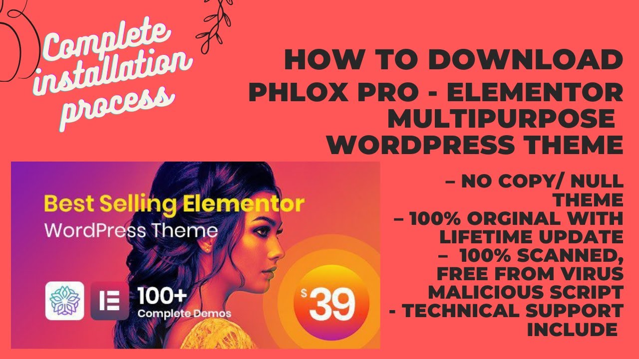 Phlox Pro Theme 100% Original with License key Activated, Lifetime Auto ...