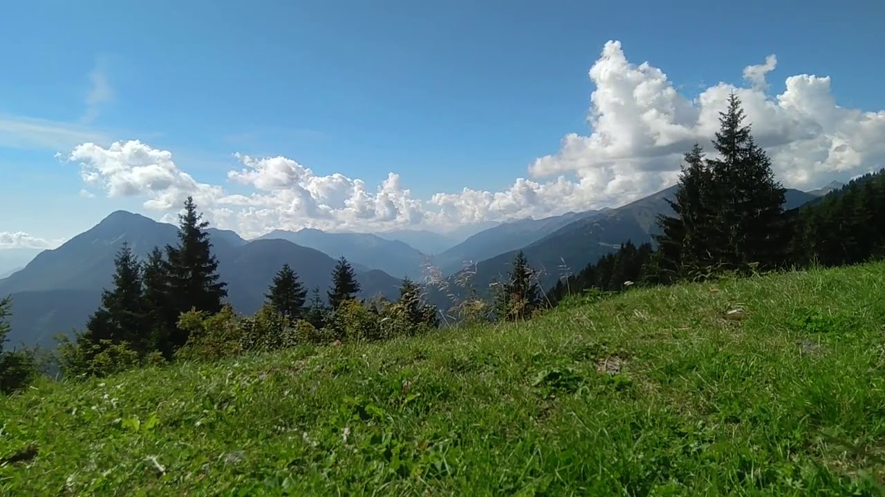 Beautiful Mountain View - royalty free stock video footage - YouTube