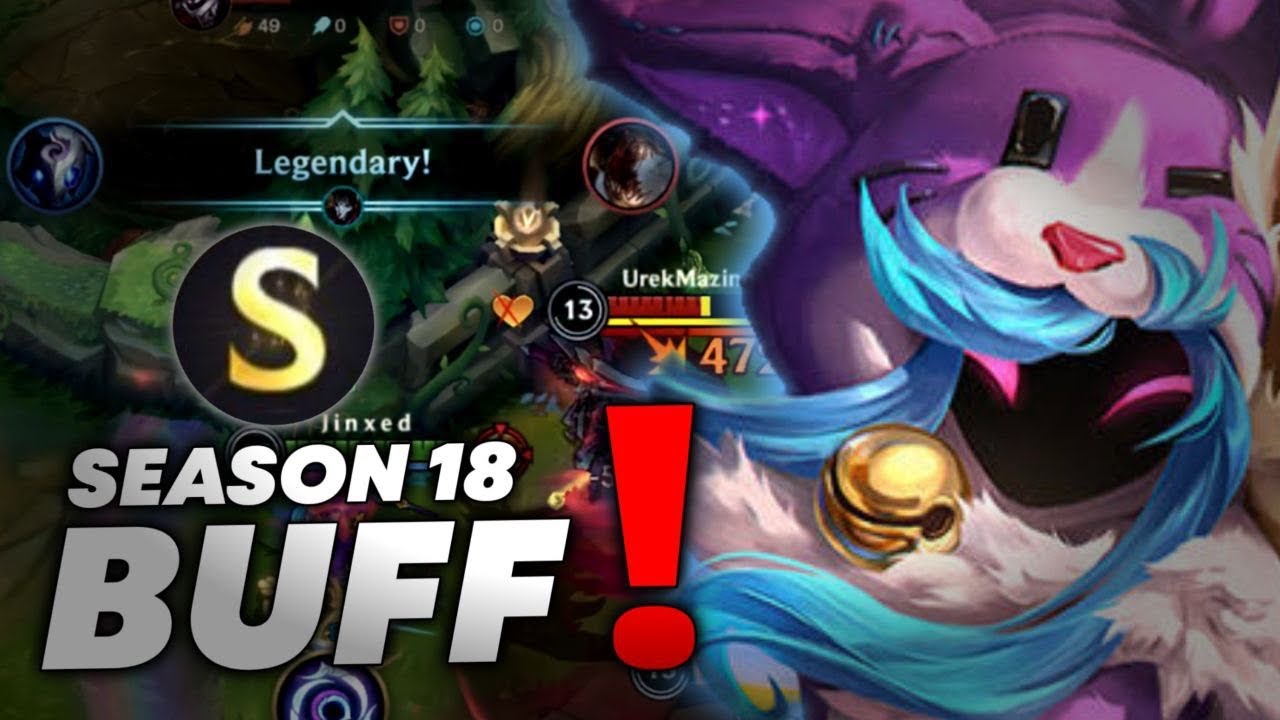 KINDRED BUFF JUNGLE IS OP NOW - SEASON 18 ! - YouTube