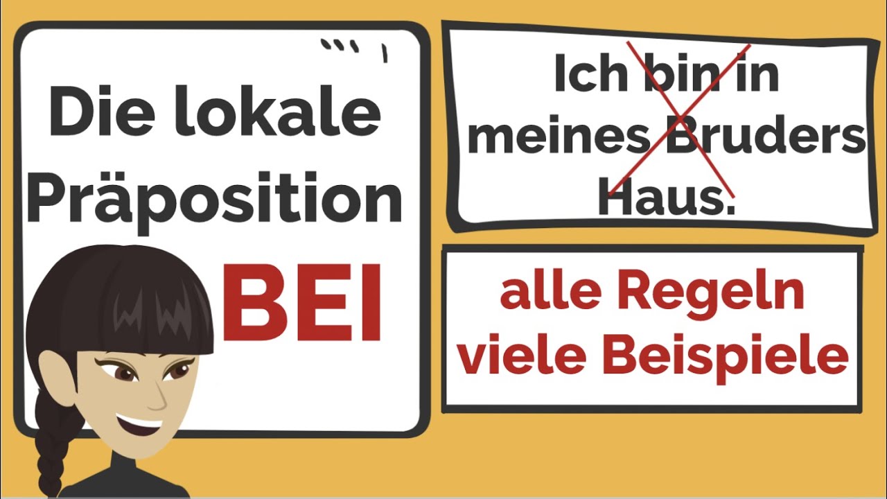 Deutsch lernen | die lokale Präposition "bei", alle Regeln, Beispiele ...
