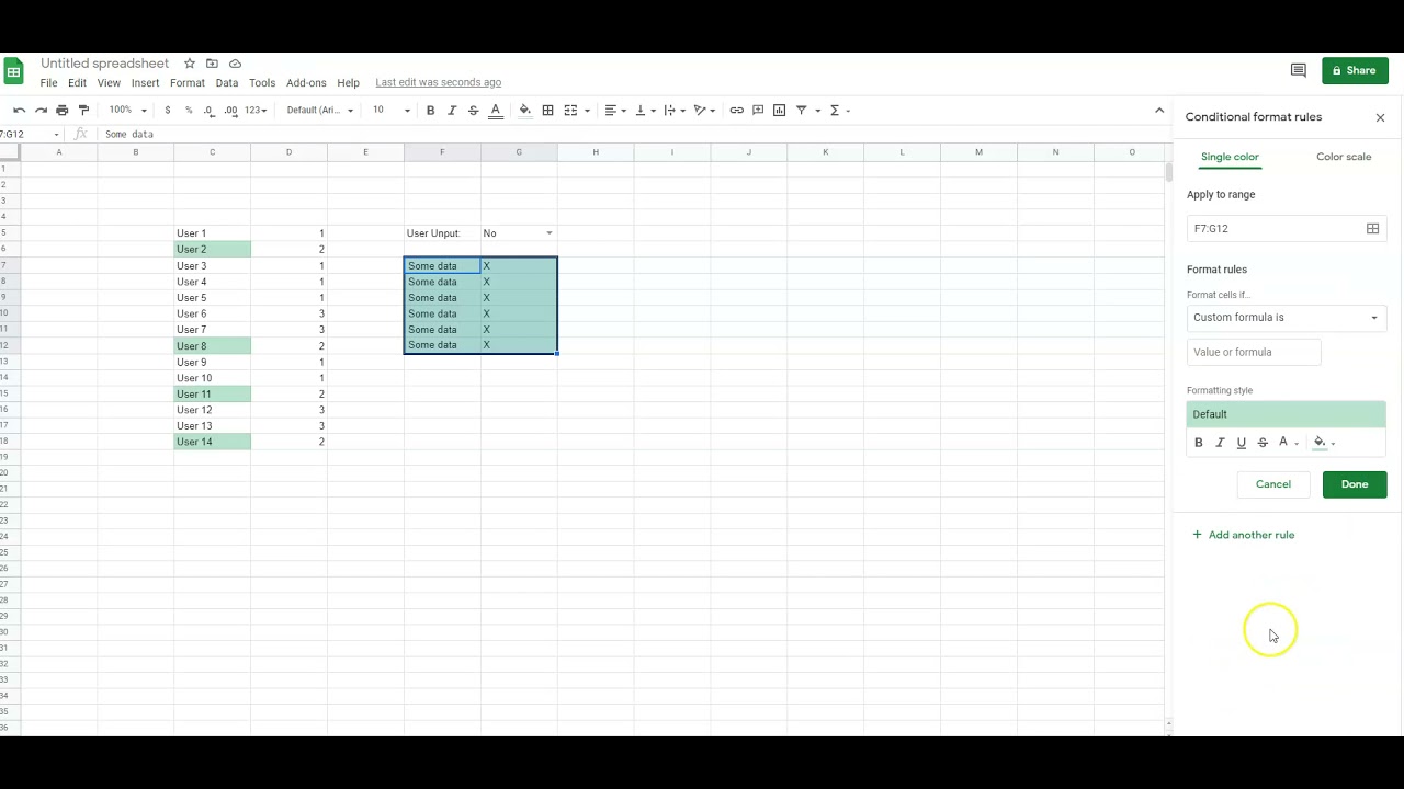 Como usar Custom Formula con Conditional Formatting en Google Sheets ...