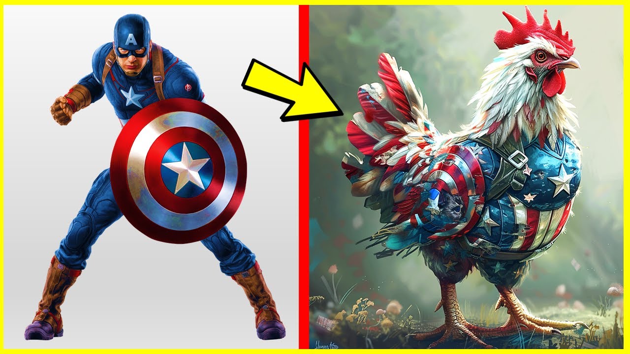 AVENGERS but CHICKEN VENGERS 🔥 All Characters (marvel & DC) 2024 - YouTube