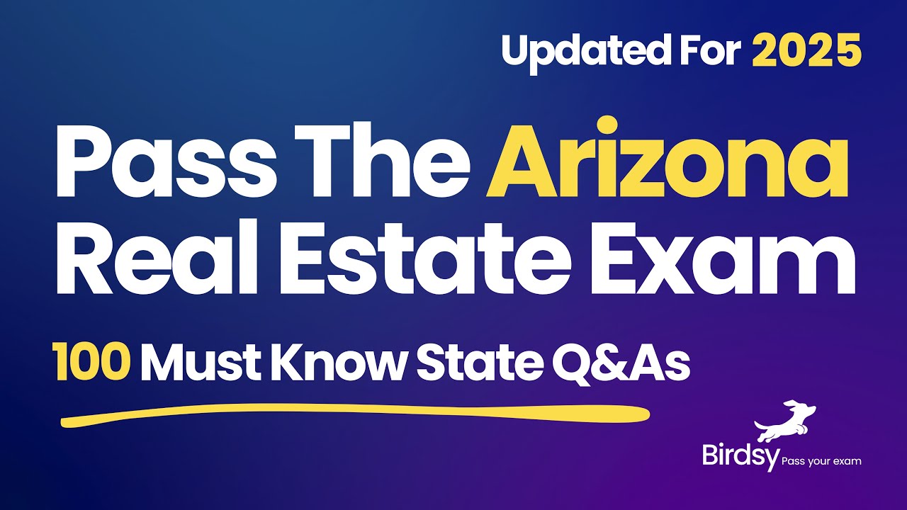 Arizona Real Estate Exam 2024: 100 Must-Know Questions & Answers - YouTube