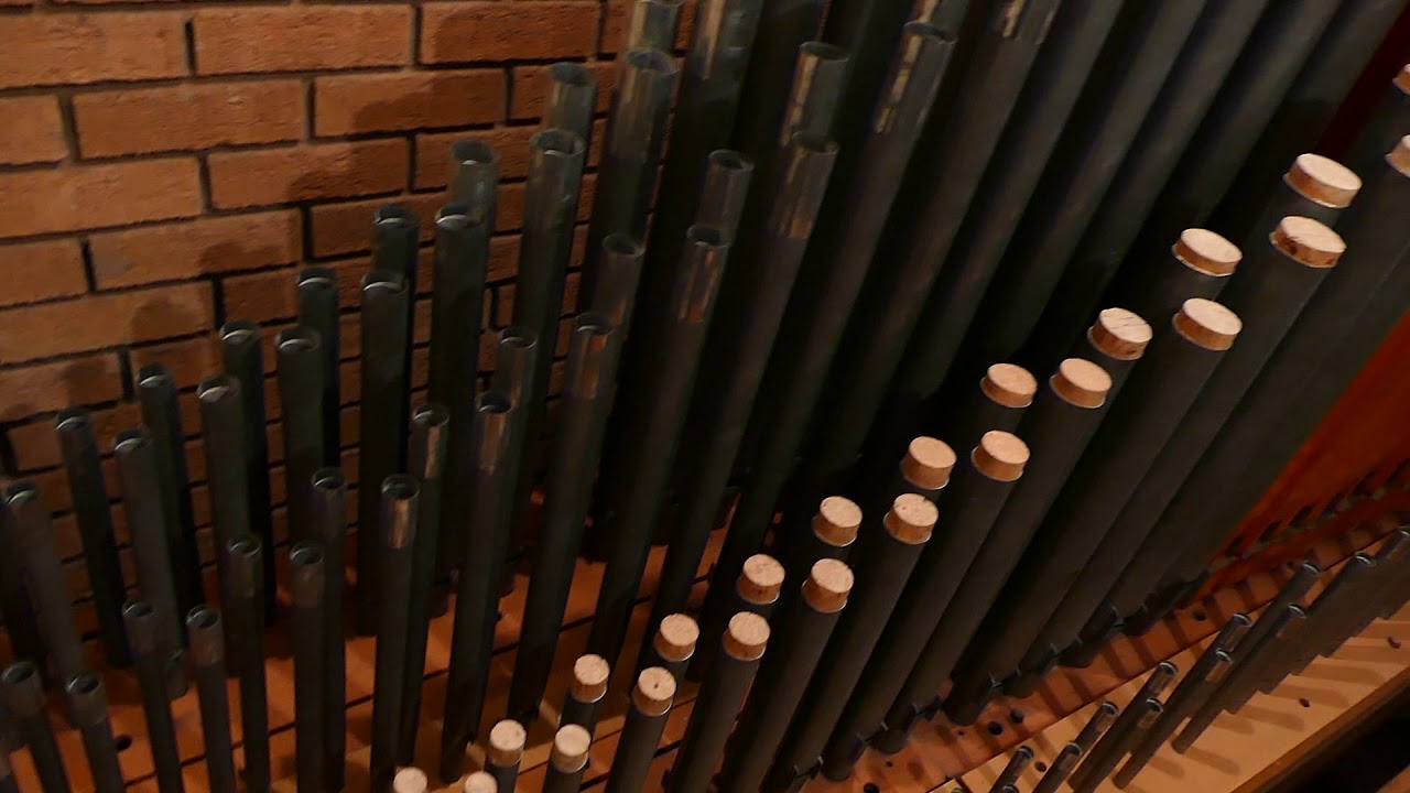 Organ Loft Swell Box tour - the enclosed swell box has louvres which ...