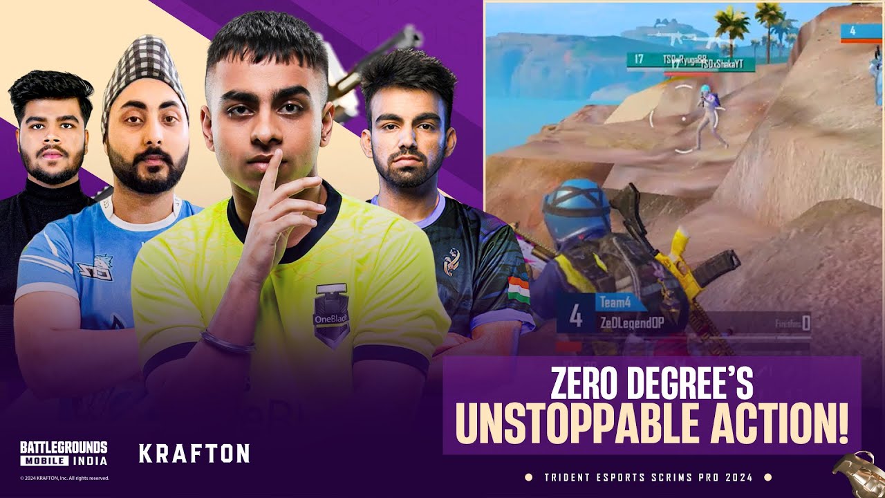 ZERO DEGREE’S Unstoppable Action! | Trident Esports Scrims Pro | Week ...