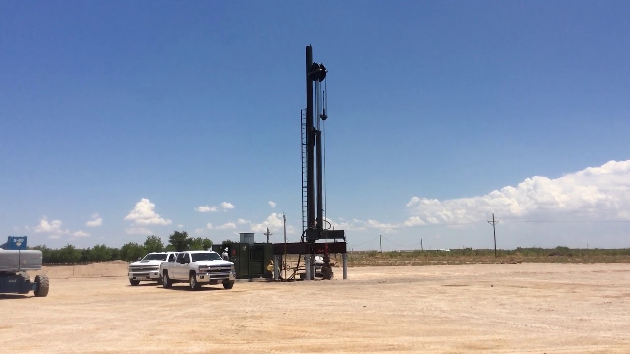 The longest stroke pumping unit in the world (SSi Lift Model 350) - YouTube