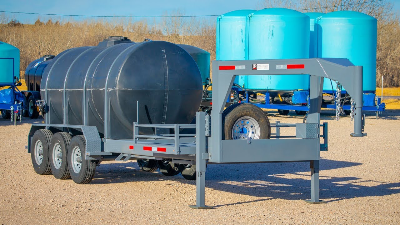 1750 Gallon Custom Gooseneck Farm Trailers - YouTube
