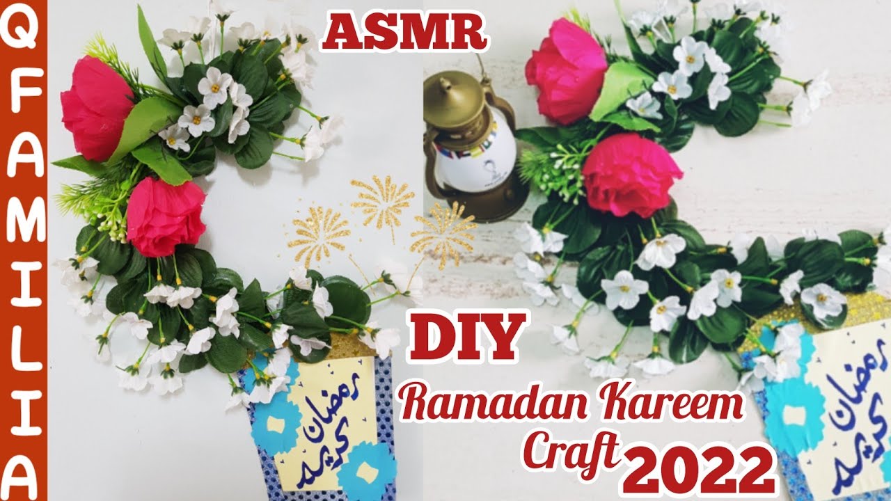 DIY Ramadan Kareem Wall Hanging ASMR | Ramadan Craft | Ramzan Kareem ...
