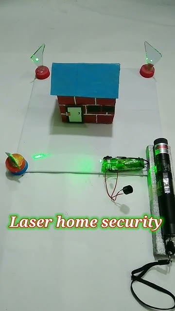 How to make laser home security system || top science project #amazing ...
