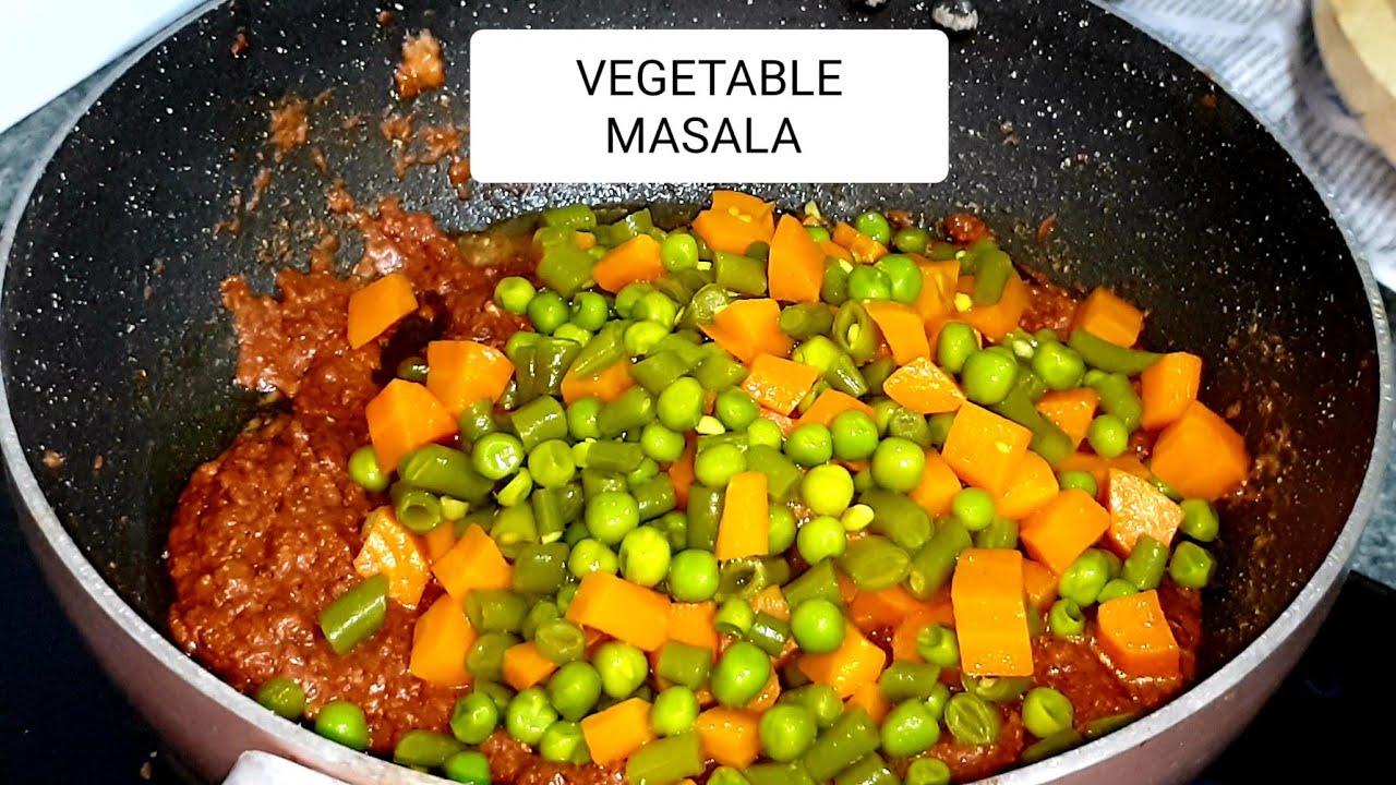 Kadai Vegetable Masala Curry/Vegetable Masala Curry Recipe/Carrot And ...
