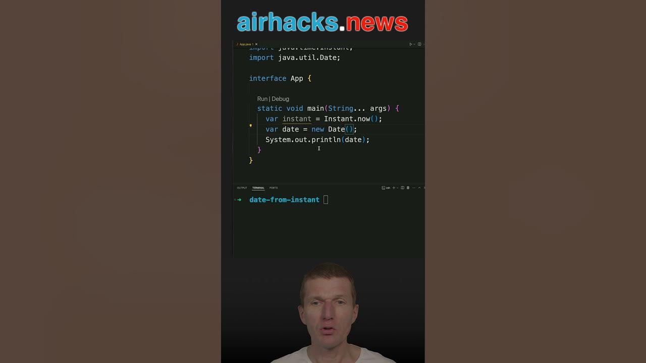 Instant To Date Java Shorts Coding Airhacks Youtube