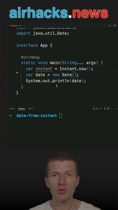 Instant To Date Java Shorts Coding Airhacks Youtube