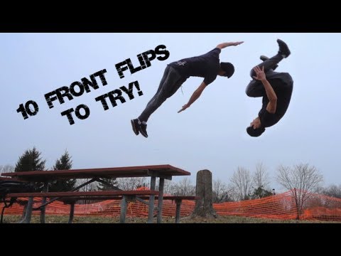 10+ FRONT FLIPS TO TRY! - YouTube