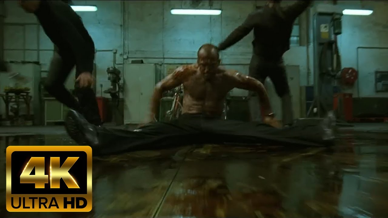 Jason Statham fights in fuel oil with Darren Betancourt's mercenaries ...