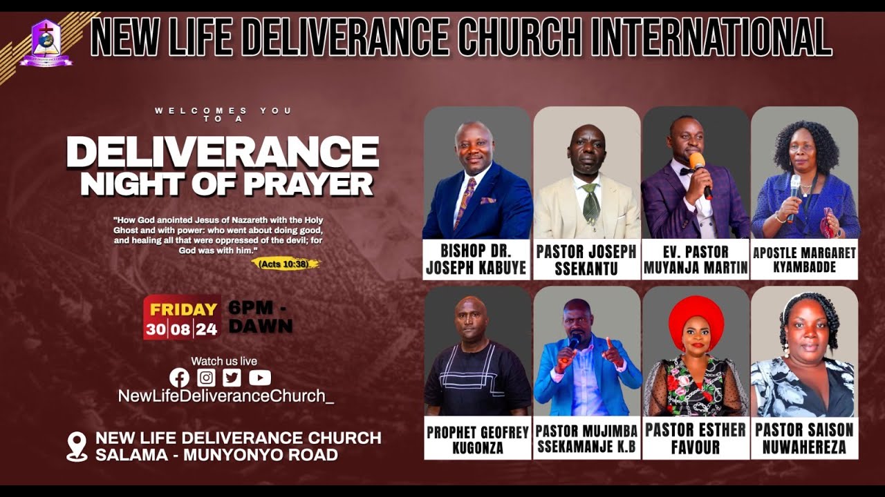 🔴FRIDAY OVERNIGHT PRAYER SERVICE - 30th - AUG - 2024 - New Life ...