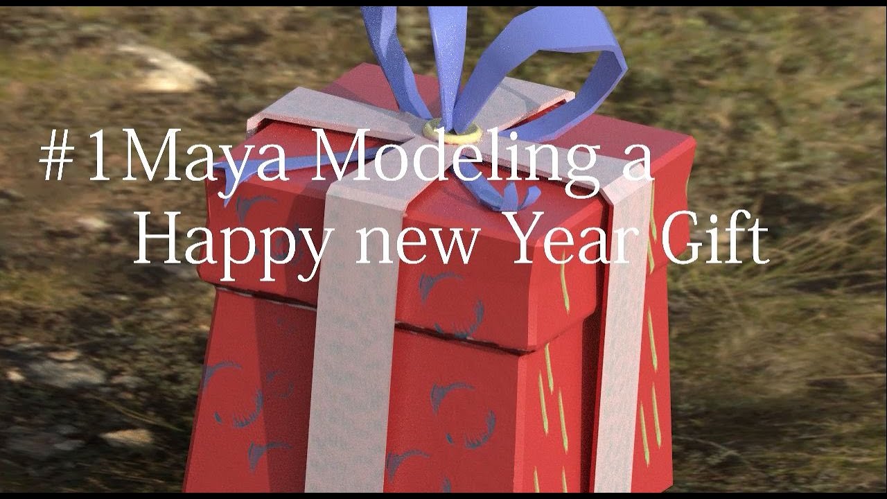 #1 Happy new Year Gift Box *Maya Modeling. ギフト - YouTube
