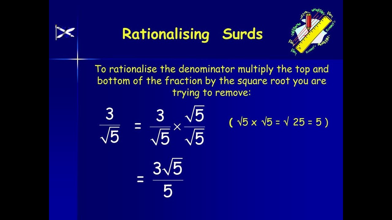 Rationalization of Surds - YouTube