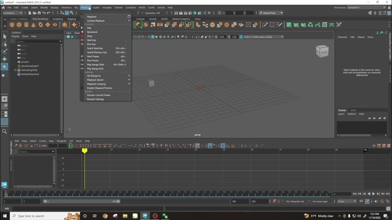 How To PlayBlast an Animation in Maya - YouTube